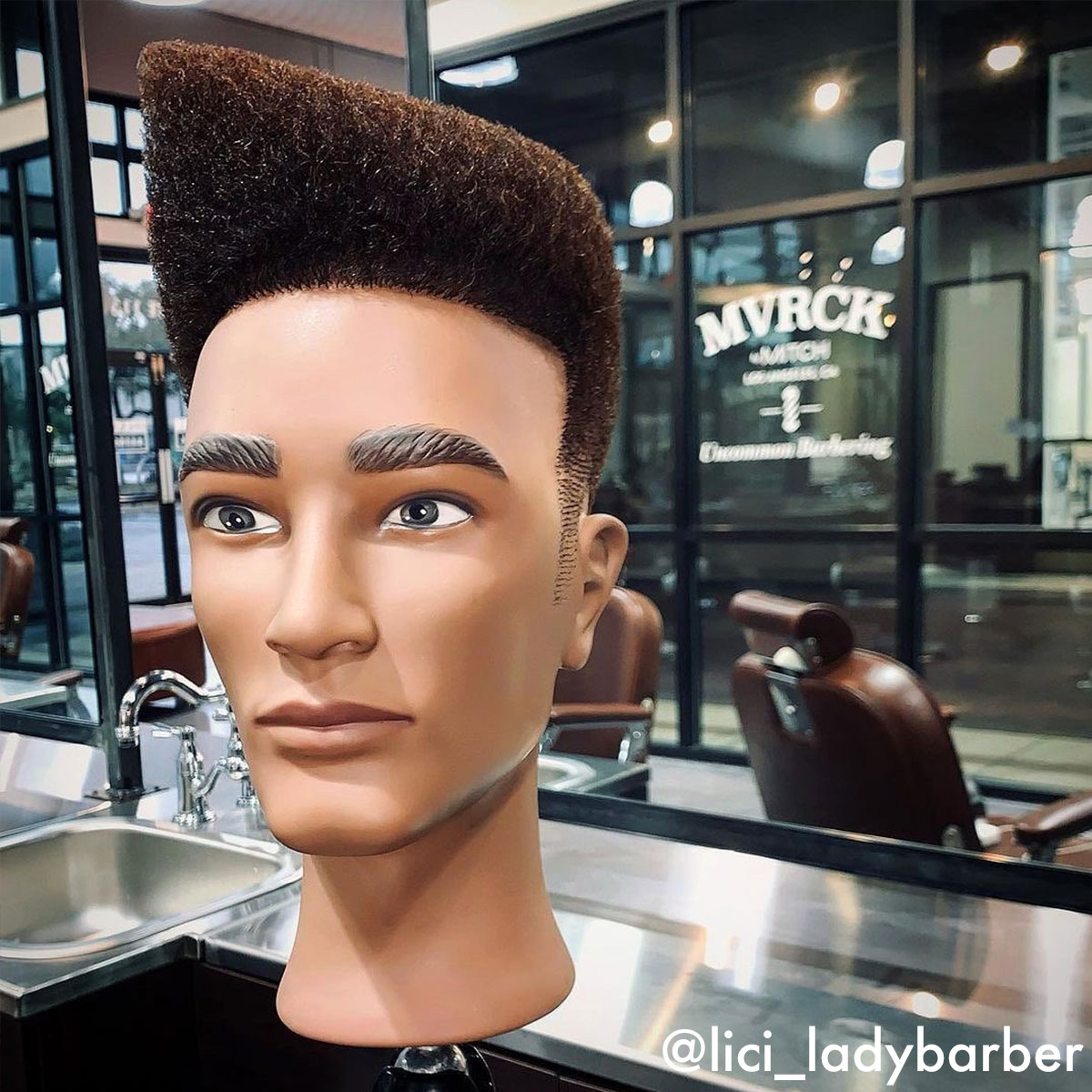 Cameron - 100% Human Textured Hair Mannequin - Pivot Point UK